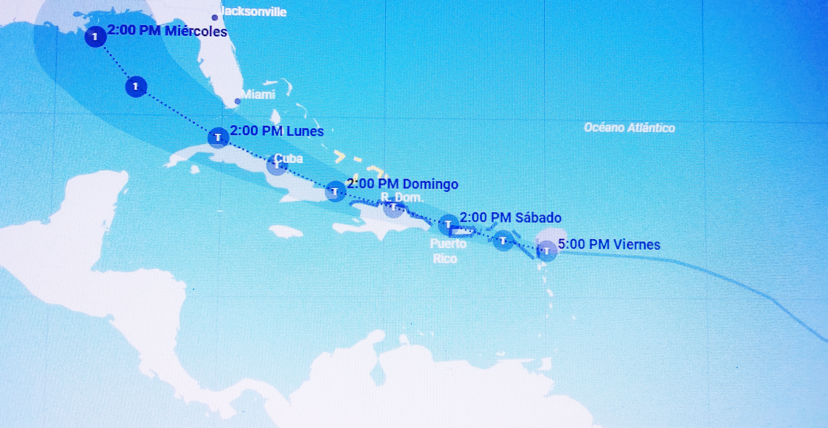 Modelos de trayectoria meteorológica indica tormenta Laura pasará cerca ...